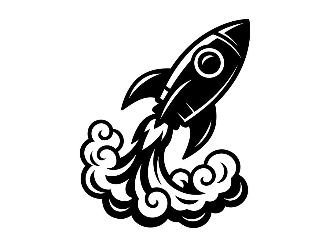 Rocket Launch SVG - Space Theme Outer Space Adventure Rocketship Blast ...