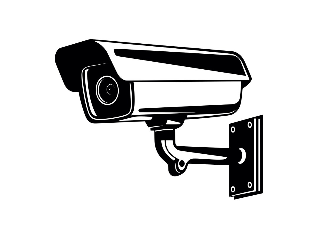 Security Camera SVG - CCTV Surveillance Camera Printable Clip Art Cut File, Instant Download ...