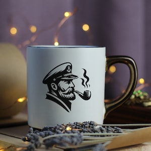 Sea Captain SVG - Sailor Skipper Fisherman Ship Captain Silhouette Clip ...