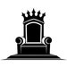 Throne SVG - King Queen Royal Throne Chair Silhouette Clip Art Cut File ...