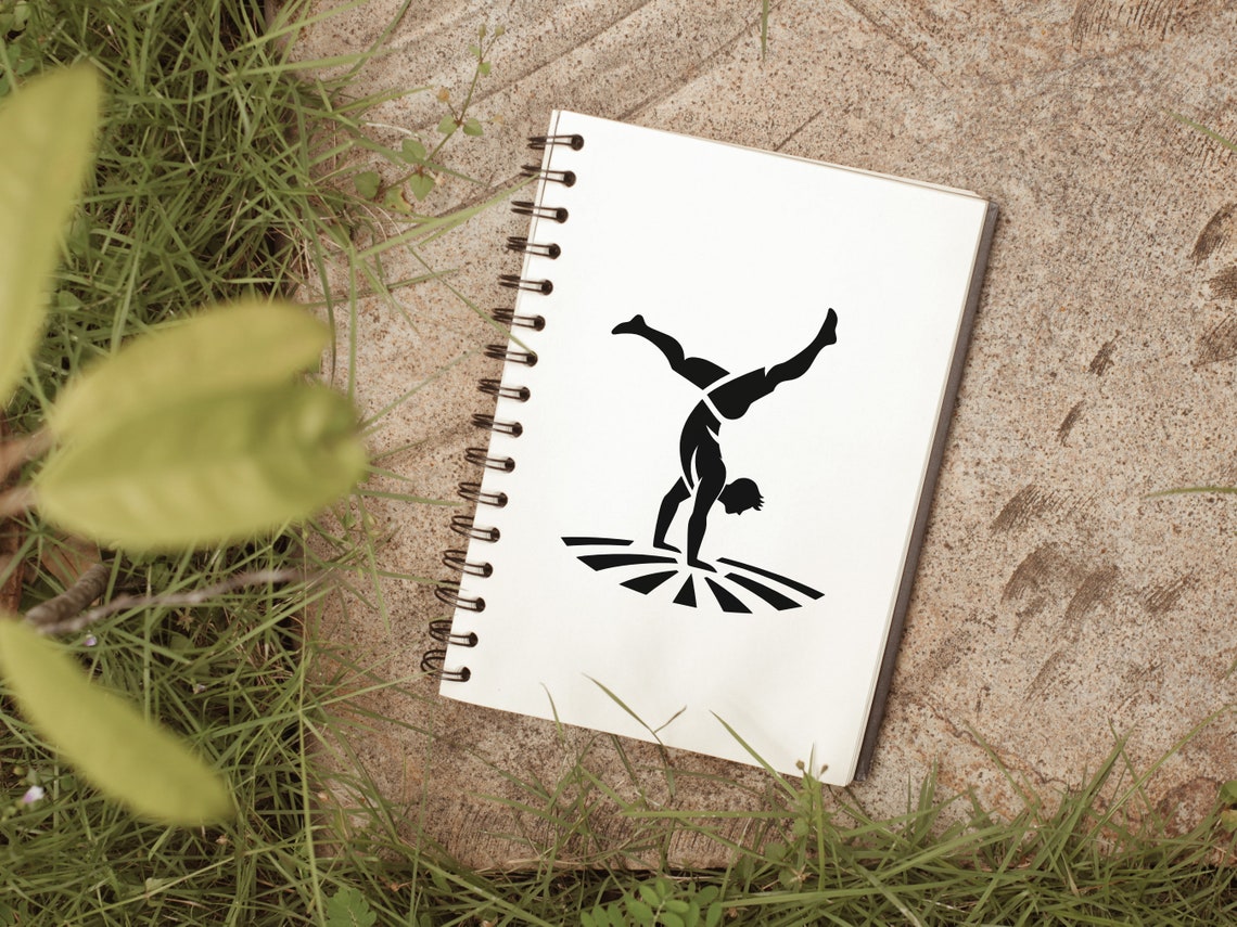 Handstand SVG - Calisthenics Exercise Workout Acrobatics Silhouette ...