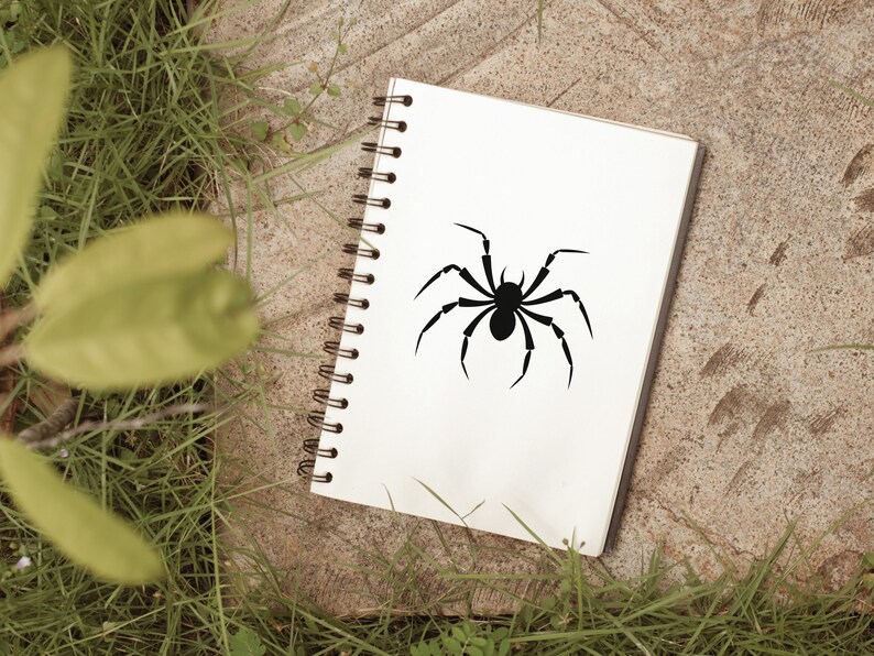 Spider SVG - Spider Silhouette Clipart Cut File, Instant Download ...