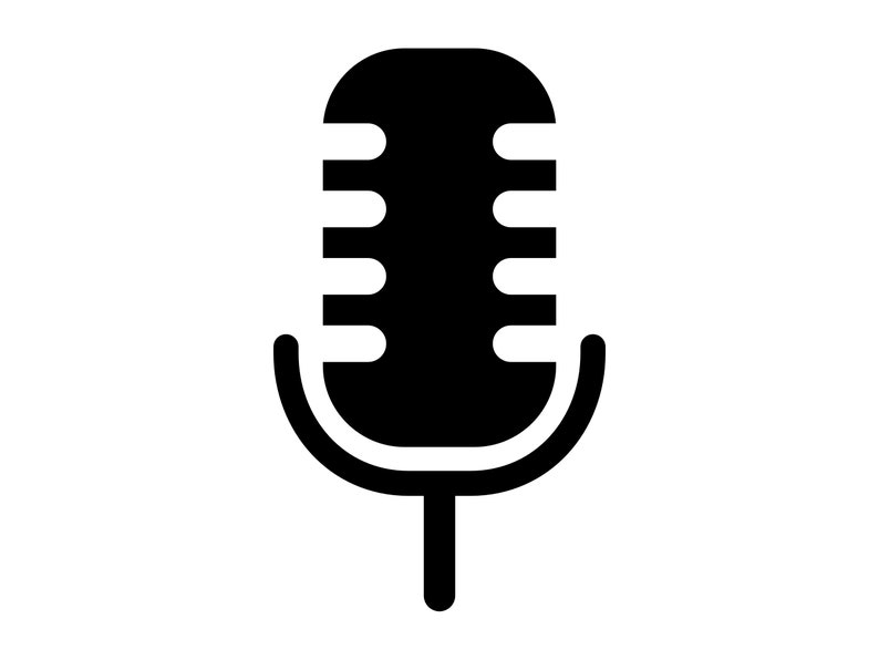 Microphone SVG, Podcast Mic Silhouette, Microphone Clipart, Microphone ...