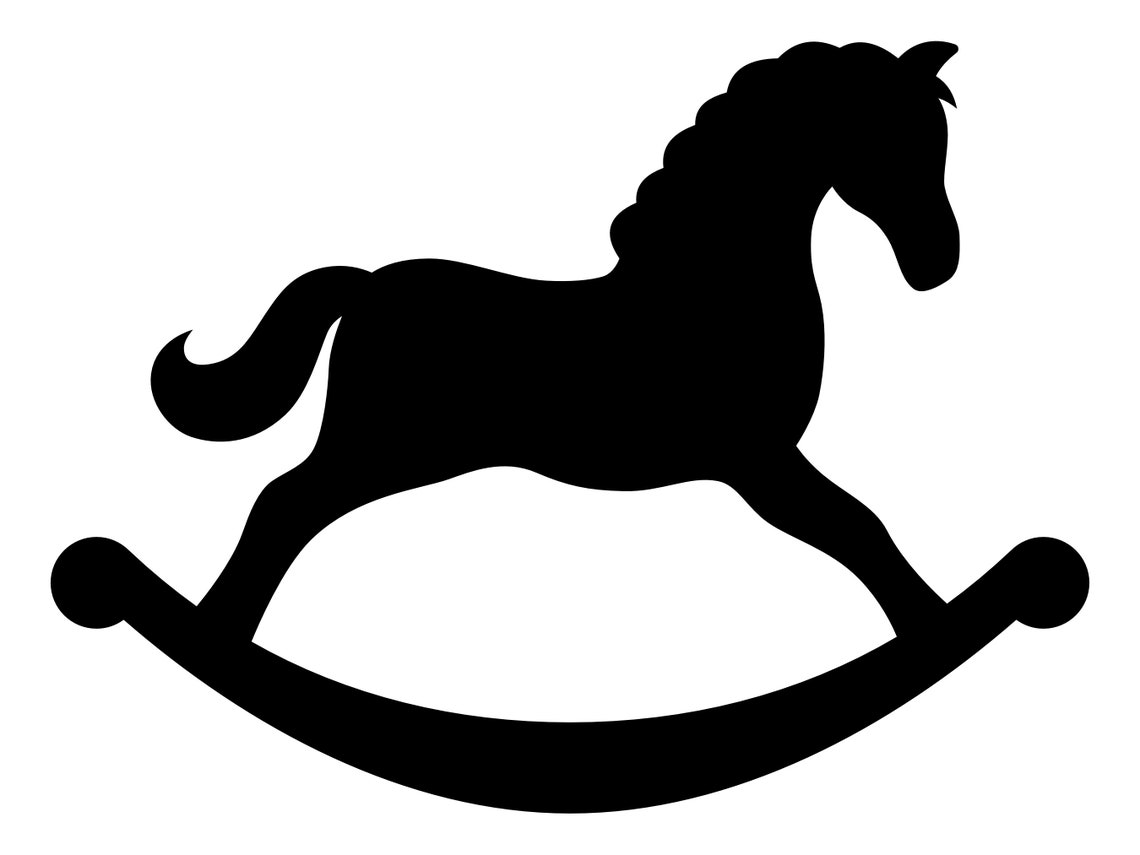 Rocking Horse SVG, Rocking Horse Silhouette, Rocking Horse Clipart ...