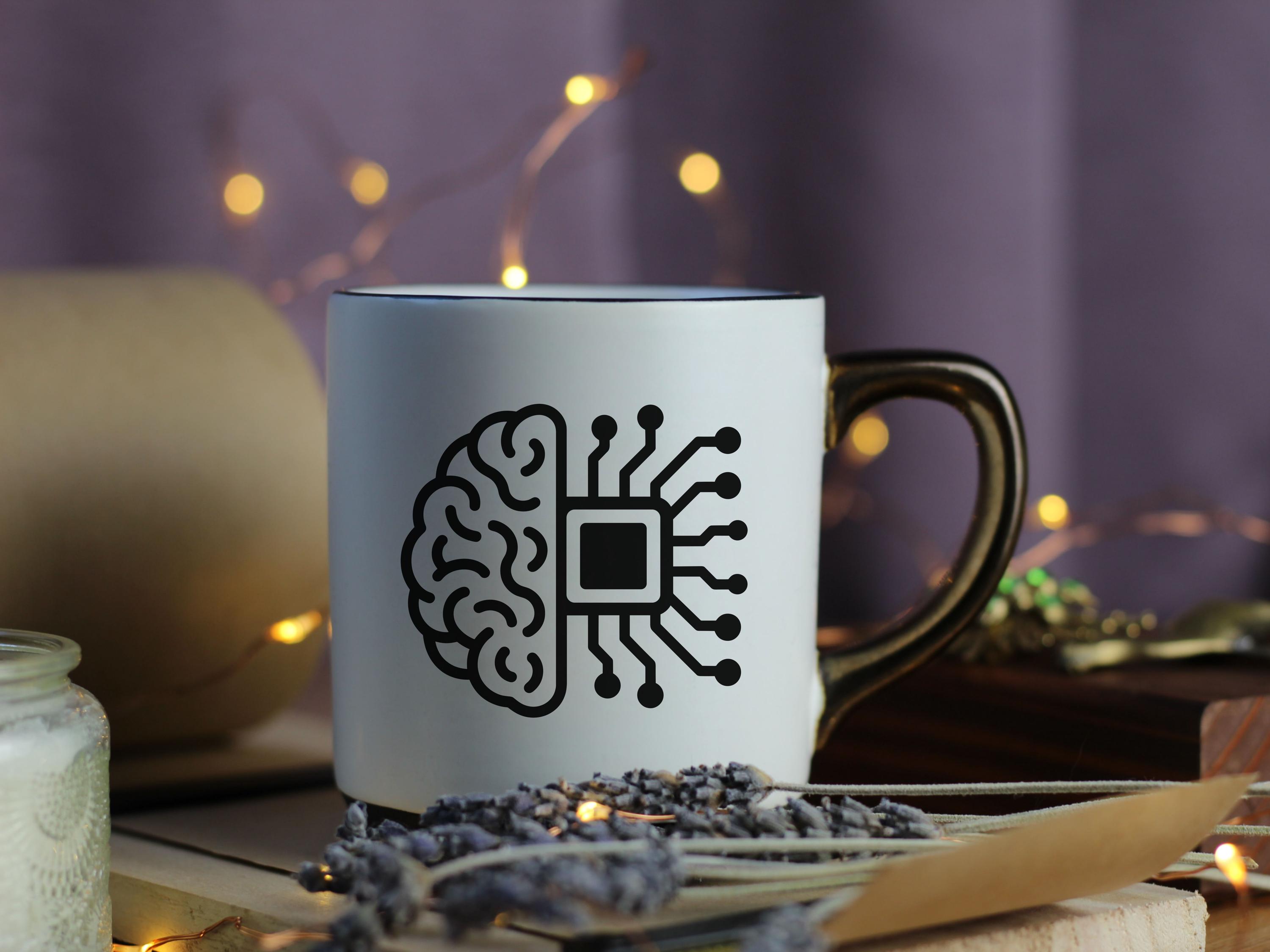 AI Brain SVG - Artificial Intelligence Machine Learning Neural Network ...