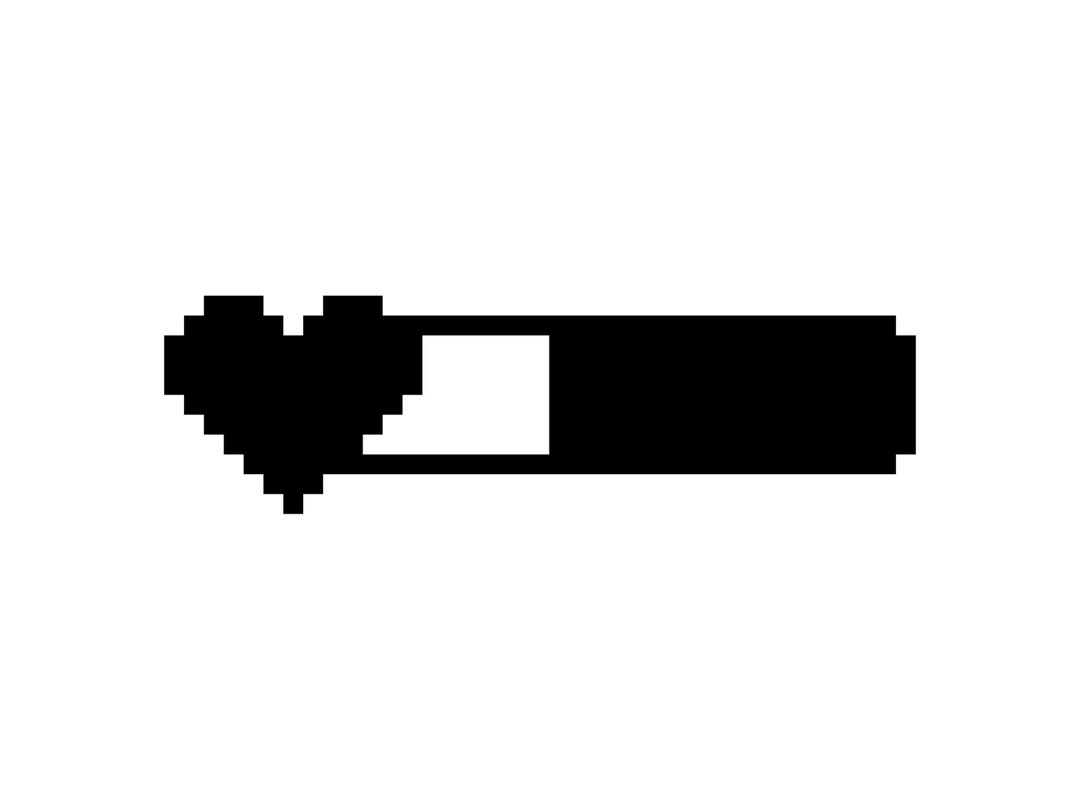 Health Bar SVG - Retro 8 Bit Pixelated Heart Video Game Health Life ...