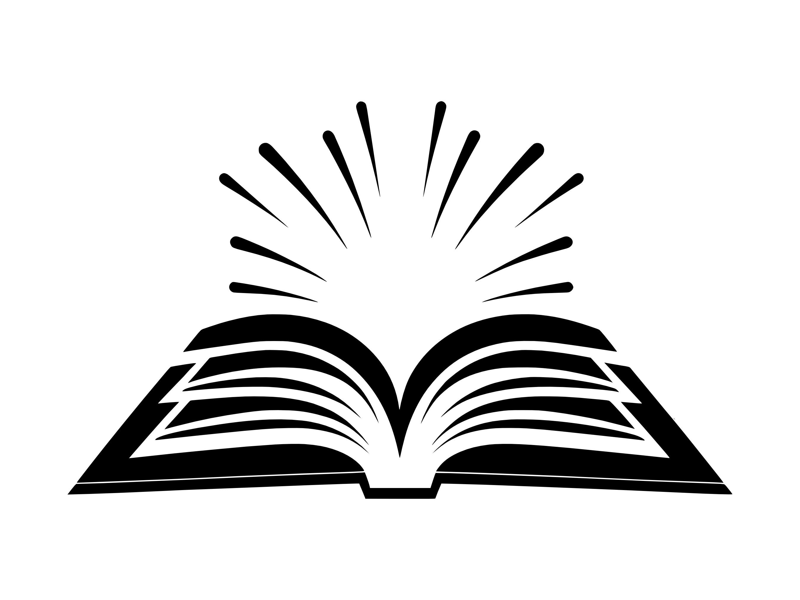 Open Book SVG Book Worm Reading Study Knowledge Printable Clip Art Cut ...