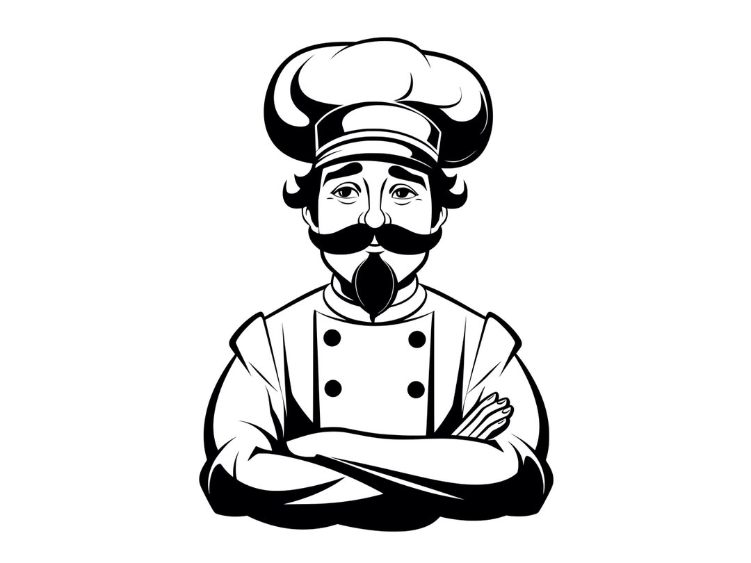 Chef SVG - Restaurant Cook Culinary Chef Food Cooking Printable Clip ...