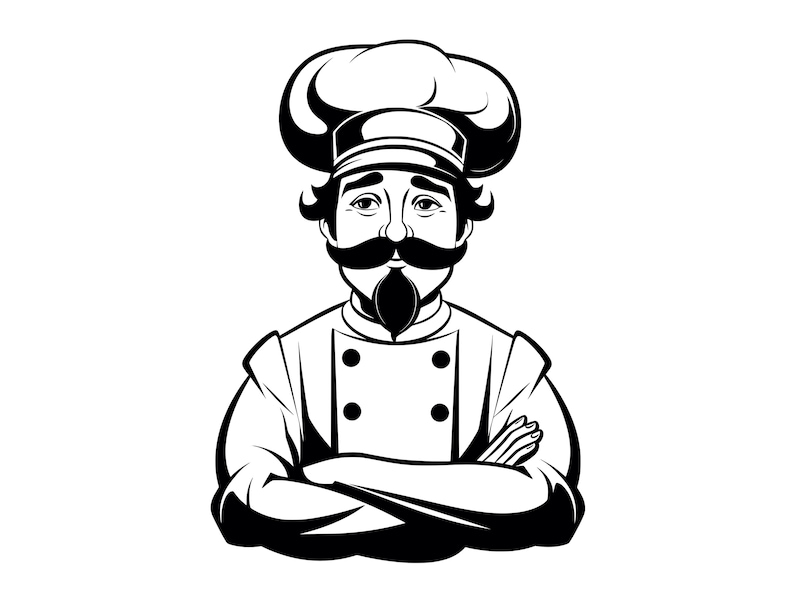 Chef SVG Restaurant Cook Culinary Chef Food Cooking - Etsy