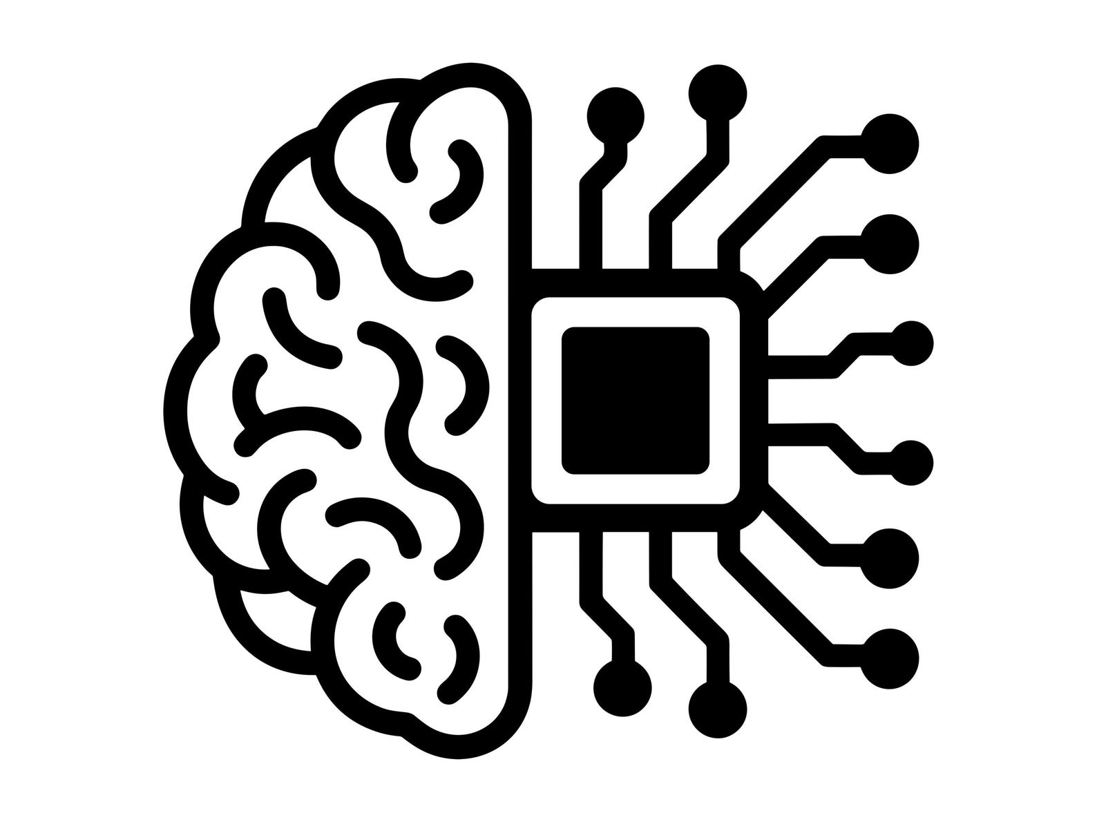 AI Brain SVG - Artificial Intelligence Machine Learning Neural Network ...