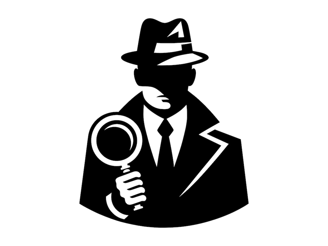 Detective SVG - Investigator Sleuth Spy Mystery Crime Printable Clip ...