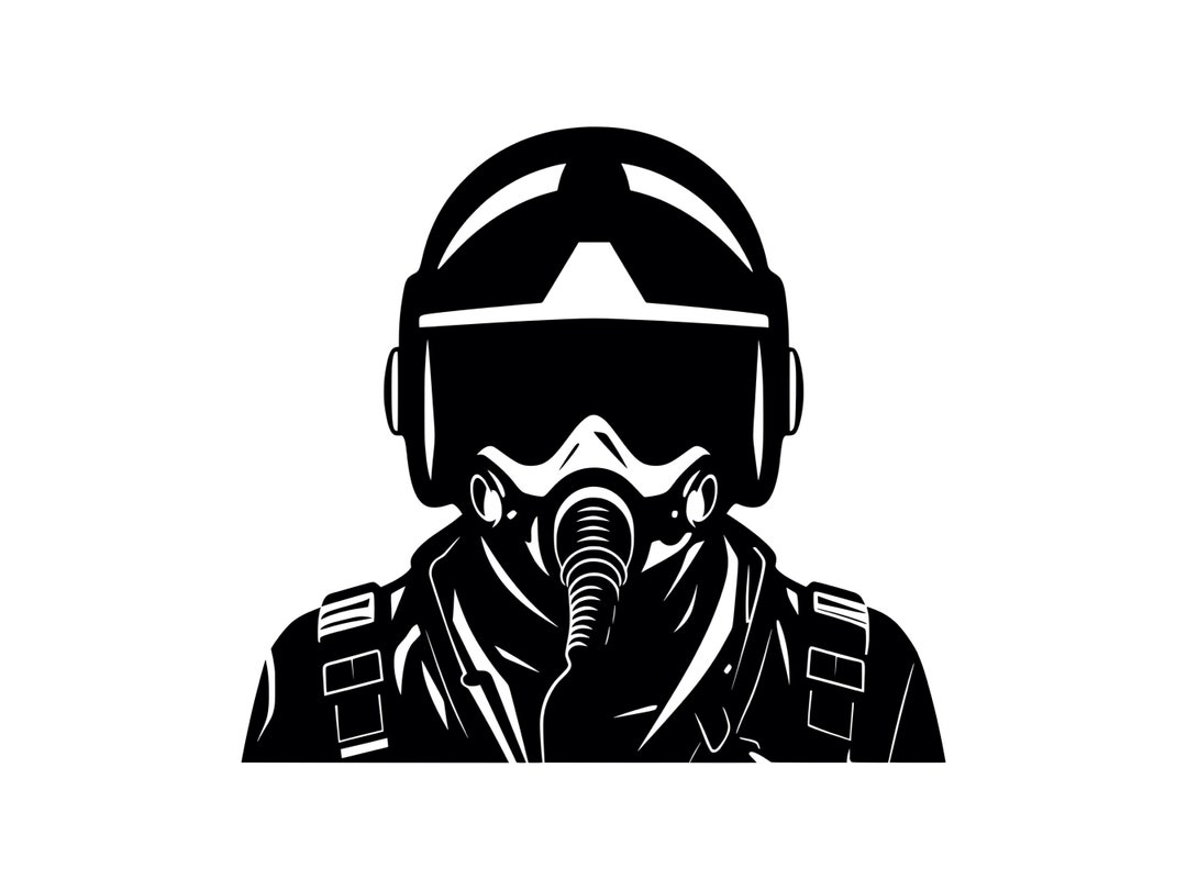 Fighter Pilot SVG - Air Force Jet Pilot Military Aviator Silhouette ...