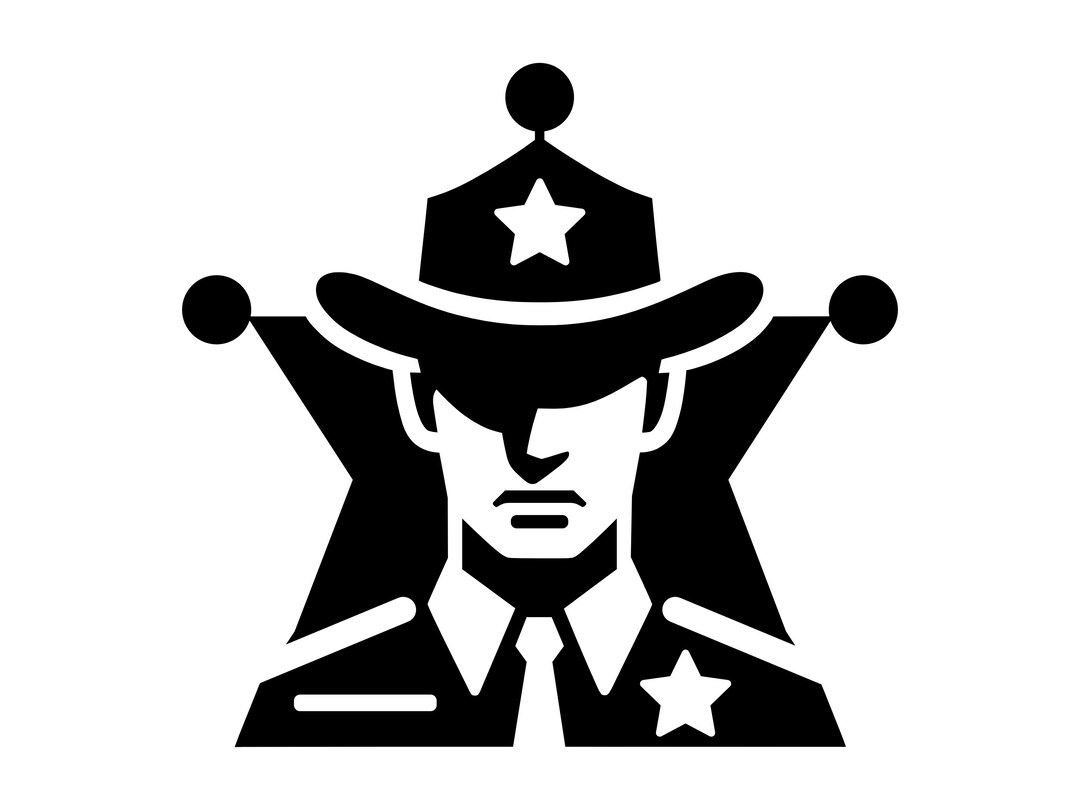 Sheriff SVG - Cop Law Enforcement Police Chief Printable Clip Art Cut ...
