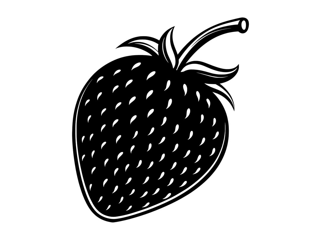 Strawberry SVG - Fruit Berries Healthy Food Printable Clip Art Cut File ...