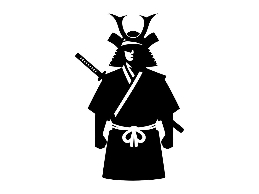 Samurai SVG - Japanese Warrior Katana Sword Fighter Silhouette Clip Art ...