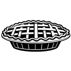 Pie SVG - Lattice Pie Baking Pastry Dessert Comfort Food Silhouette ...