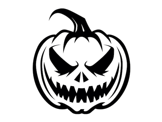 Jack O Lantern Face Clipart Black And White