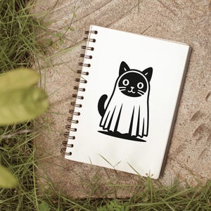 Ghost Cat SVG - Halloween Cute Cat Trick or Treat Costume Printable ...