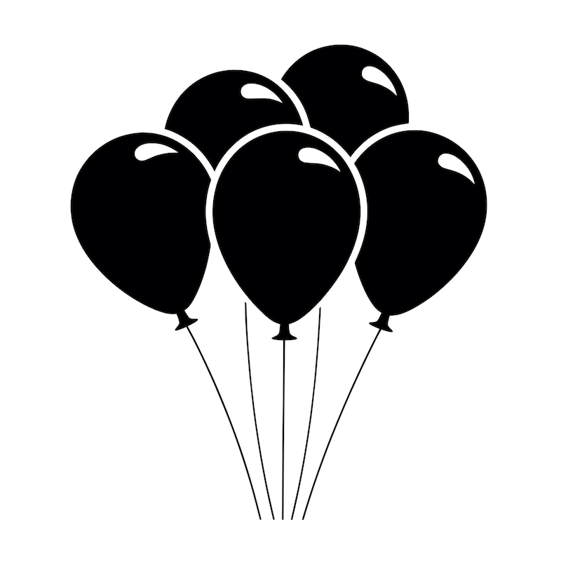 Balloons Svg - Etsy