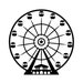 Ferris Wheel SVG - Fairground Amusement Ride State Fair Silhouette ...