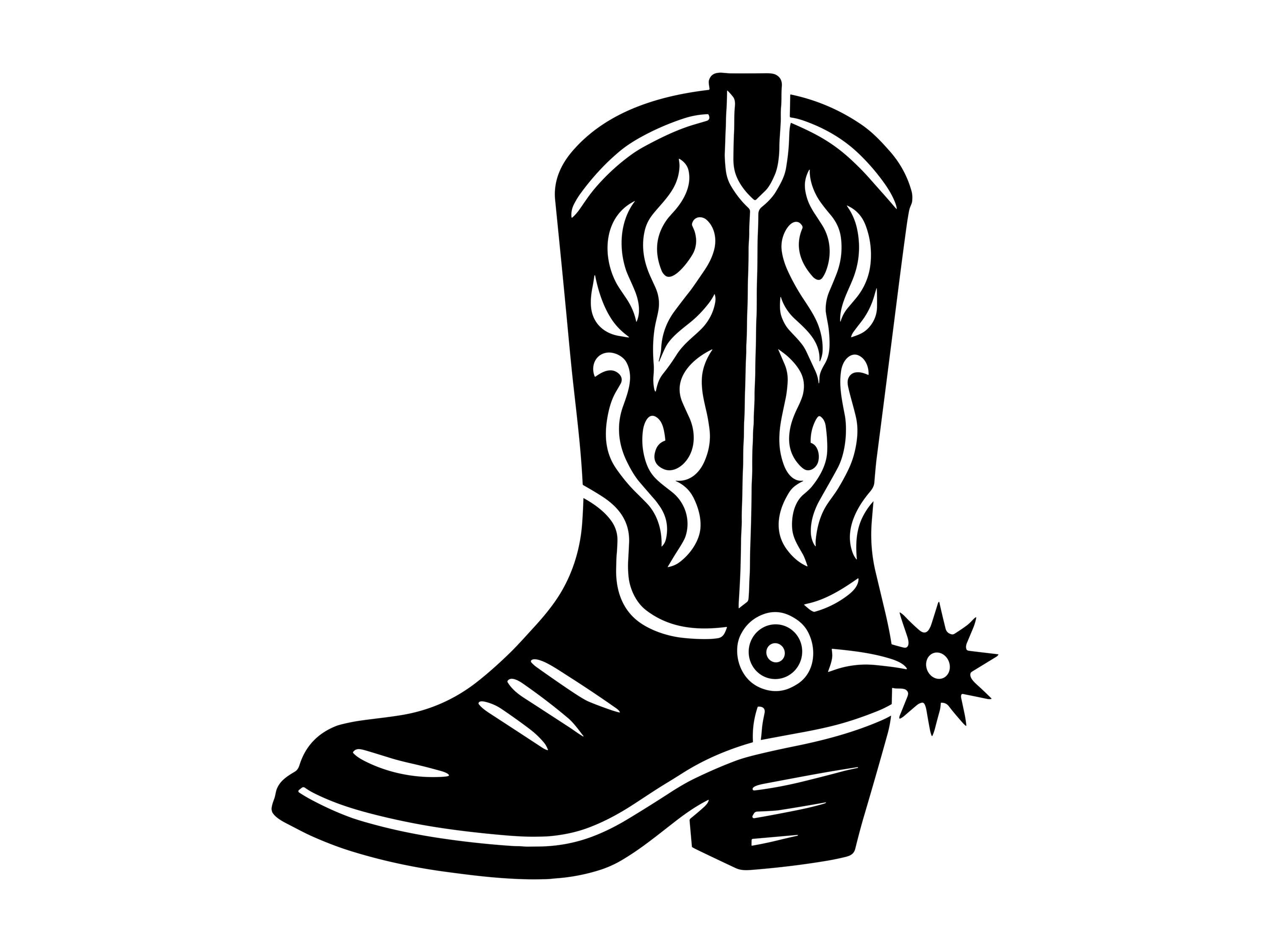 Cowboy Boot SVG - Western Country Rodeo Cowgirl Texas Farm Life ...
