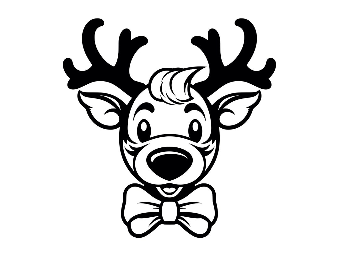 Reindeer SVG - Kids Christmas Animal Santa Claus Reindeer Printable ...