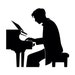 Piano Player SVG - Grand Piano Musical Instrument Pianist Printable ...