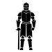 Medieval Knight SVG - Middle Ages Swordsman Soldier Guard Silhouette ...