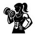 Fitness Woman SVG - Female Bodybuilder Workout Gym Strong Woman ...