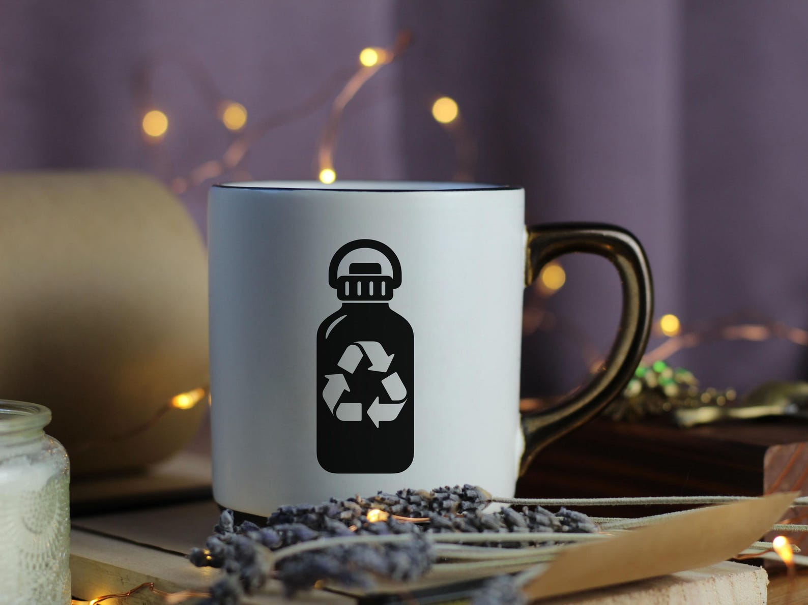 Recycle Bottle SVG - Eco Friendly Sustainability Green Living Earth Day ...