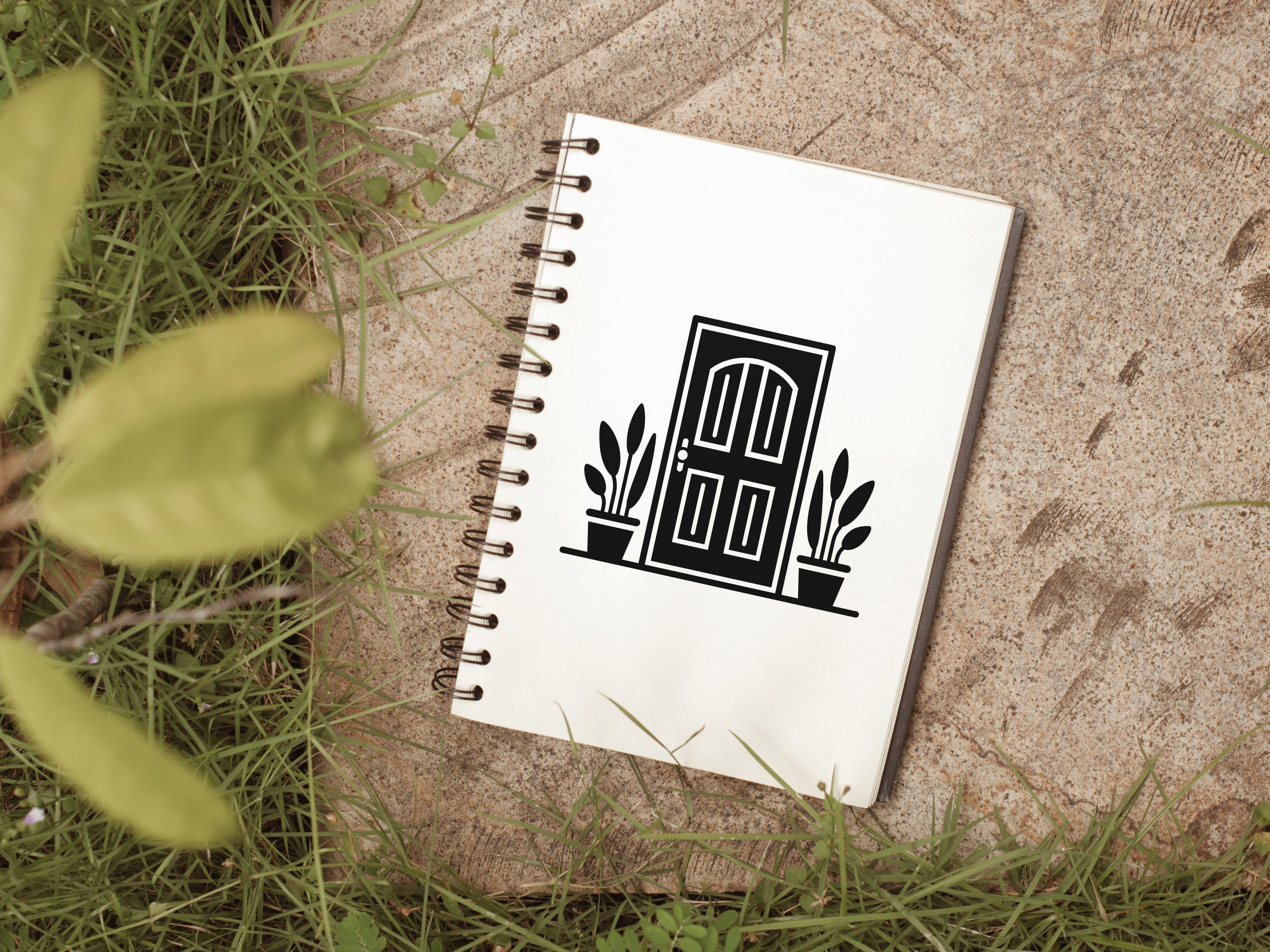 Doorway SVG - House Entrance Home Apartment Front Door Silhouette Clip ...