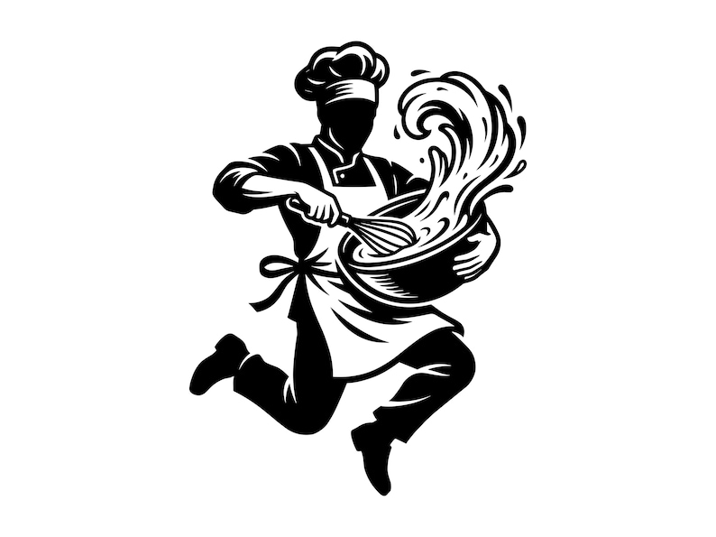 Chef Whisk SVG - Baking Cooking Kitchen Chef Art Culinary Design ...