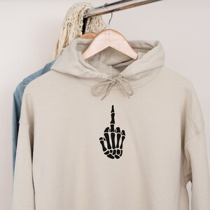 Skeleton Middle Finger Hand Sign SVG - Printable Silhouette Clipart Cut ...