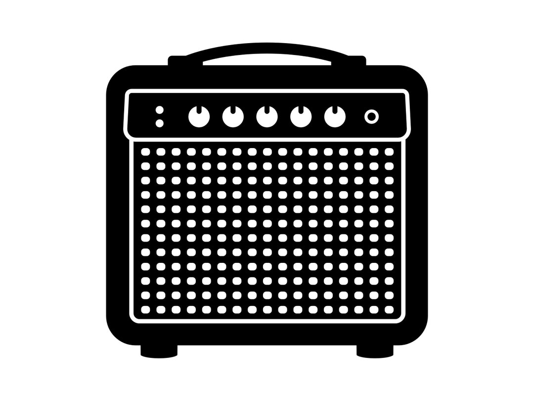 Music Amplifier SVG - Guitar Amp Live Music Audio Speaker Printable ...