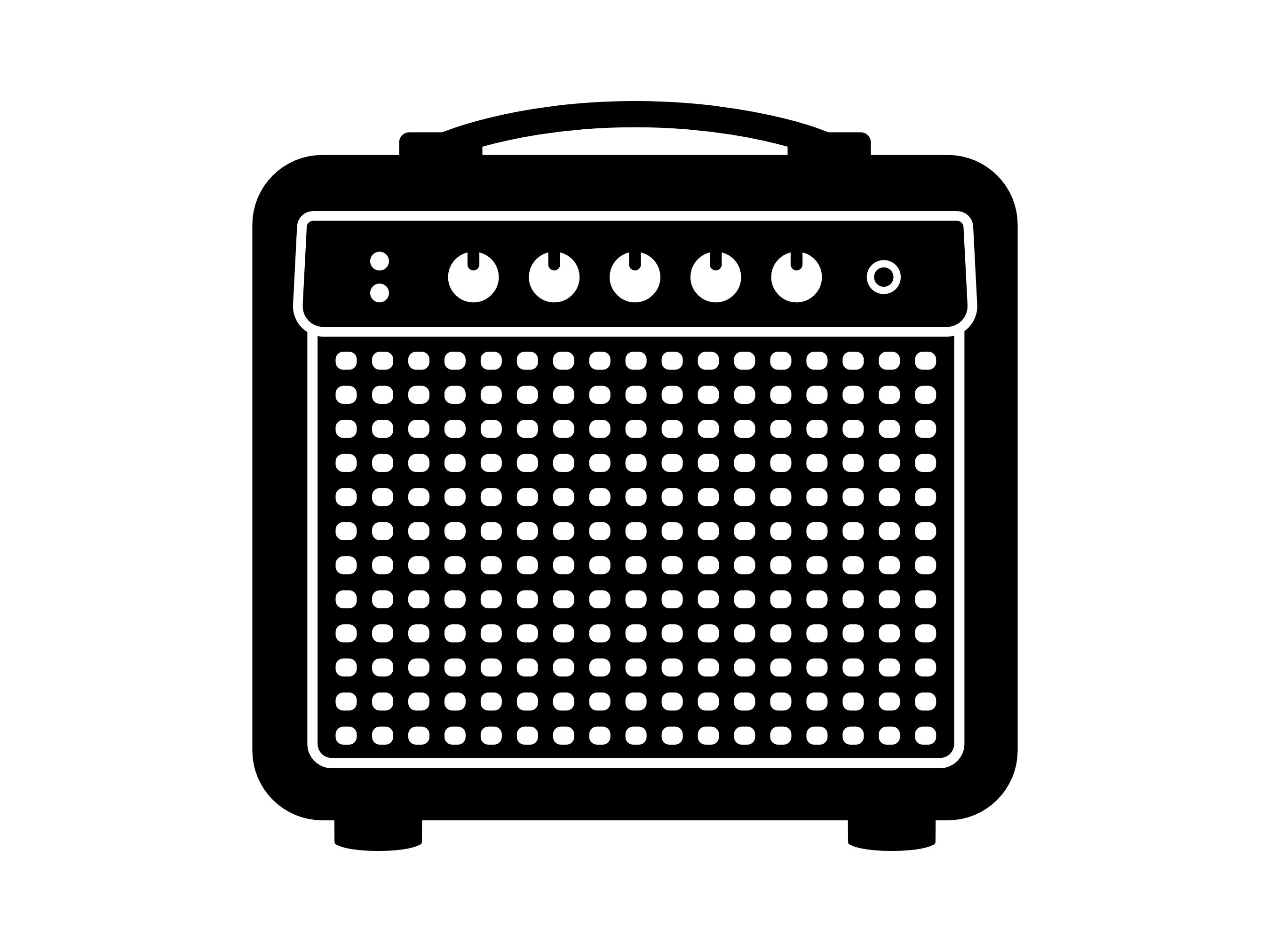 Music Amplifier SVG - Guitar Amp Live Music Audio Speaker Printable ...