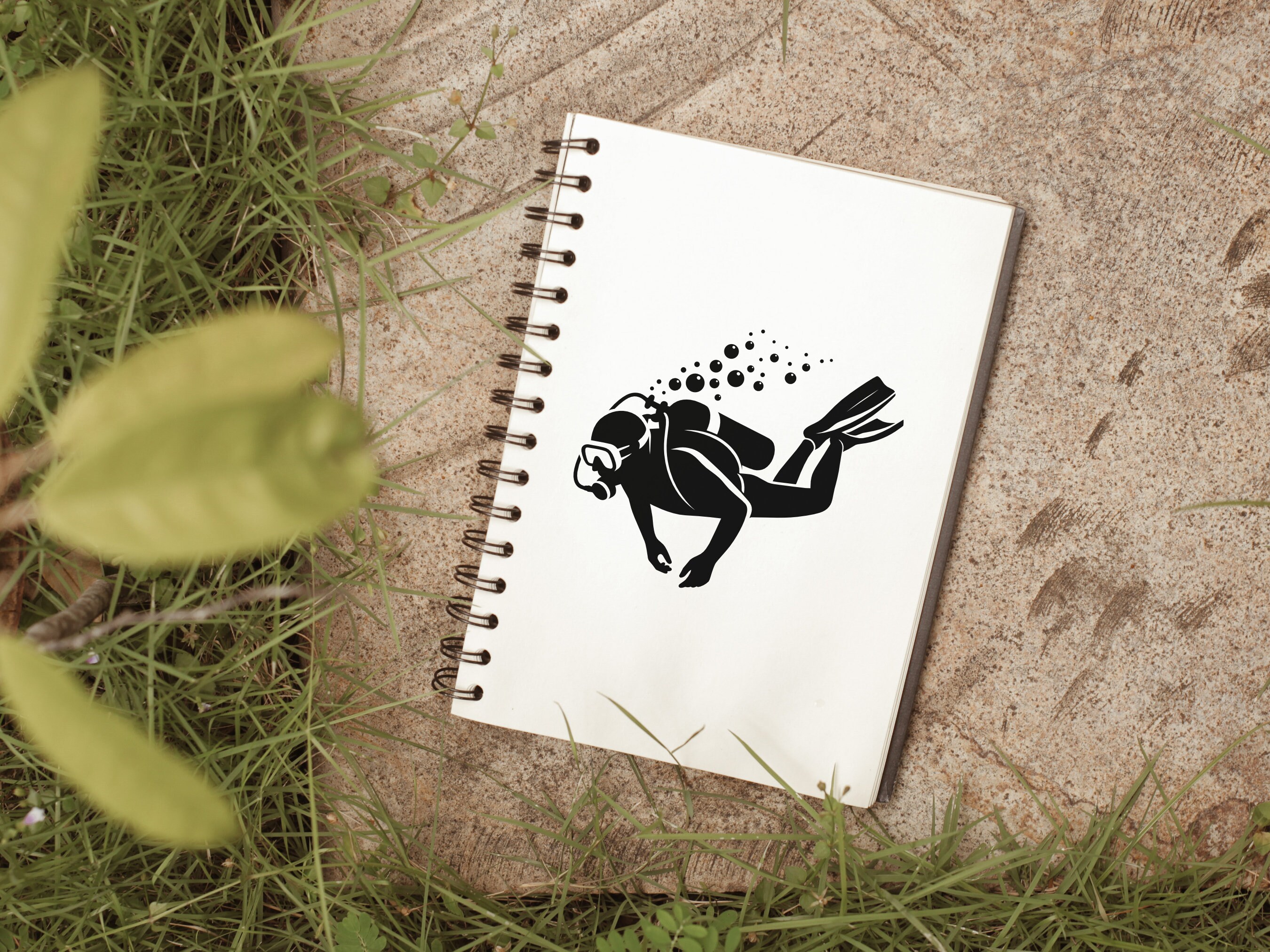Scuba Diver SVG - Deep Sea Diving Swimmer Ocean Explorer Silhouette ...