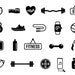 Fitness Clip Art SVG - Gym Exercise Workout Weight Lifting Running ...