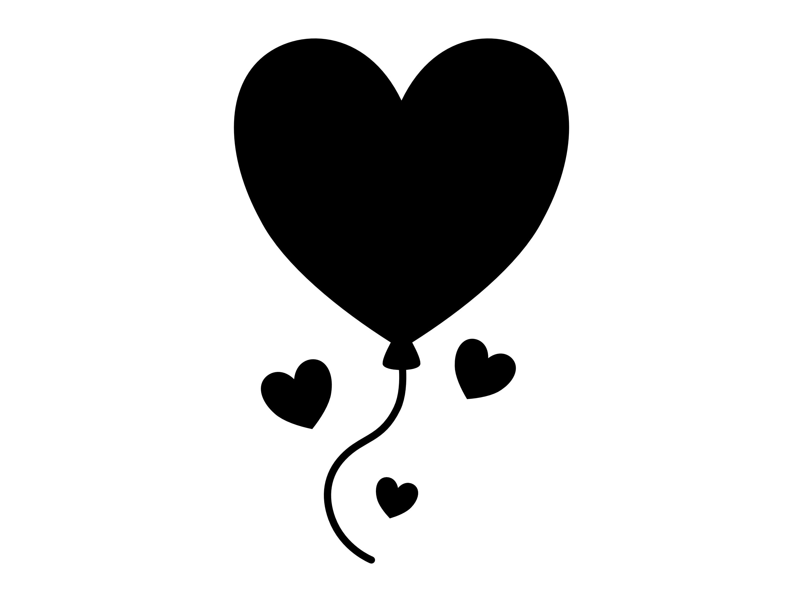 Vector Heart Balloon