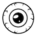 Eyeball Human Eye Halloween Horror Blood Shot Eye - Instant Download ...