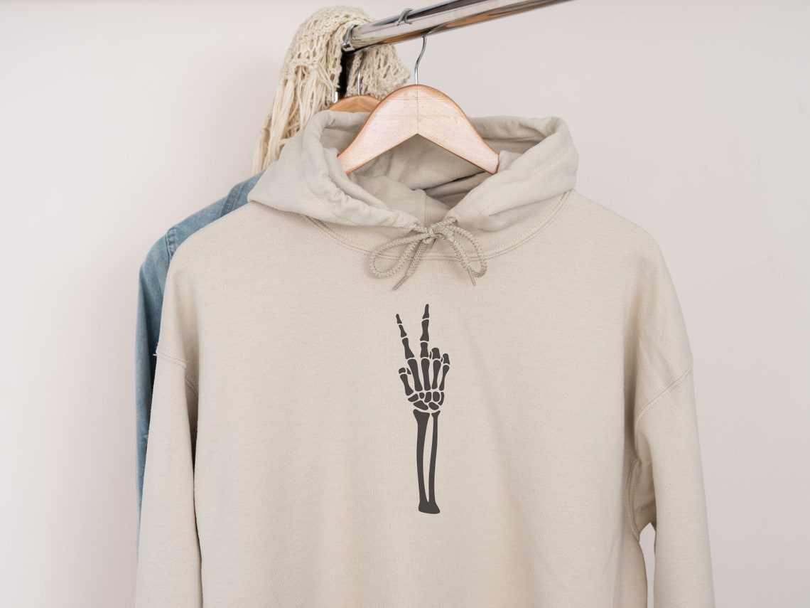 Skeleton Hand Peace Sign SVG Skeleton Hand Silhouette Peace - Etsy