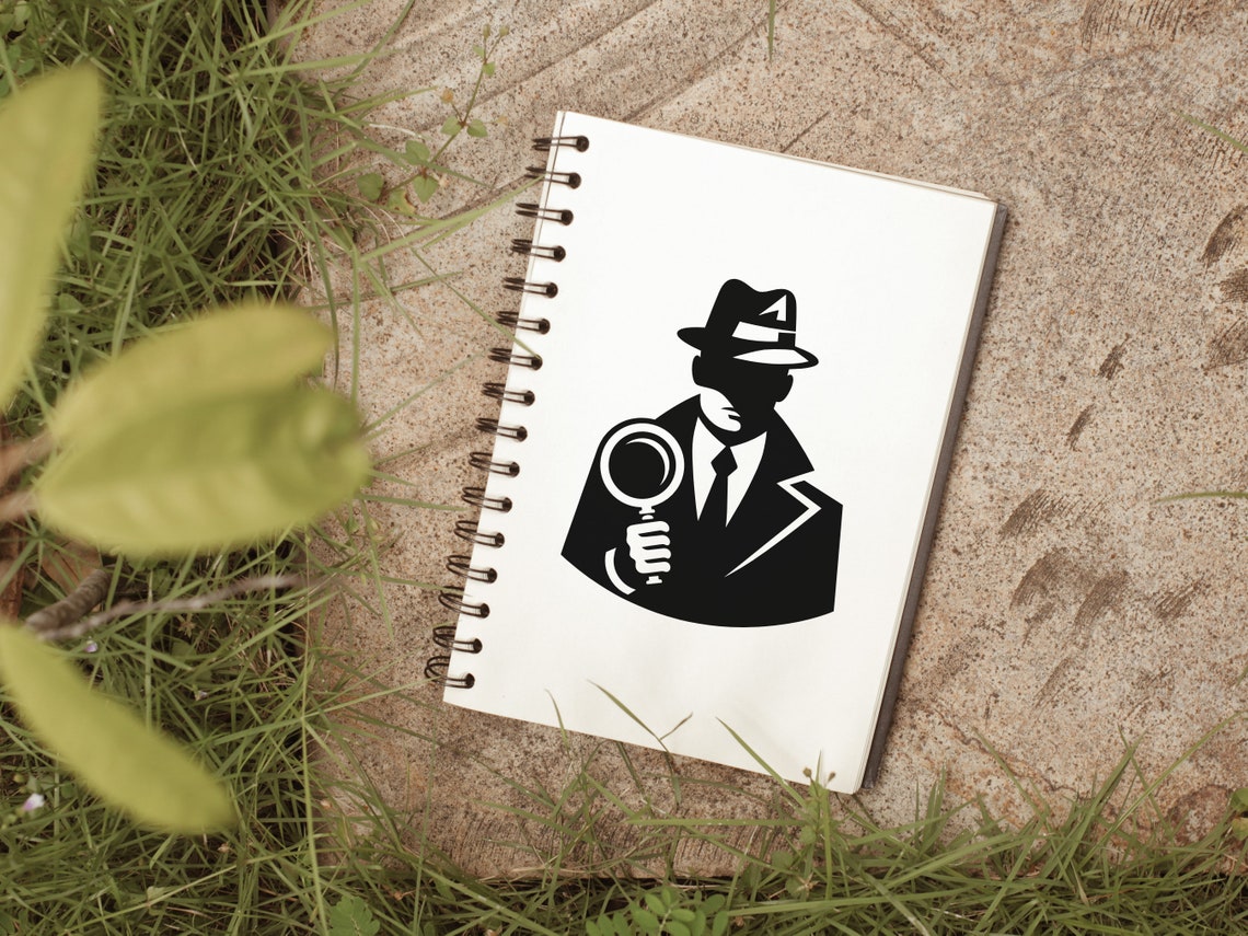 Detective SVG - Investigator Sleuth Spy Mystery Crime Printable Clip ...