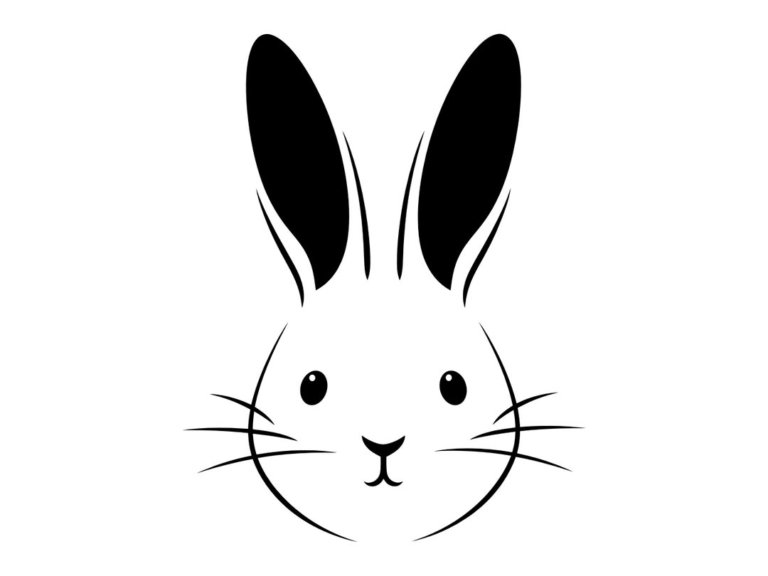 Rabbit SVG - Easter Bunny Cute Animal Printable Clip Art Cut File ...