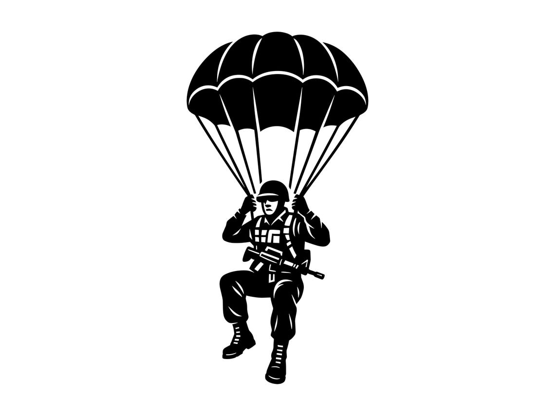 Paratrooper SVG - Military Soldier Army Airborne Veteran Patriotic Hero ...