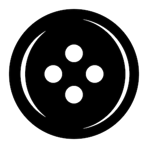 Button SVG, Button Silhouette, Sewing Button Clipart, Button Cut File ...