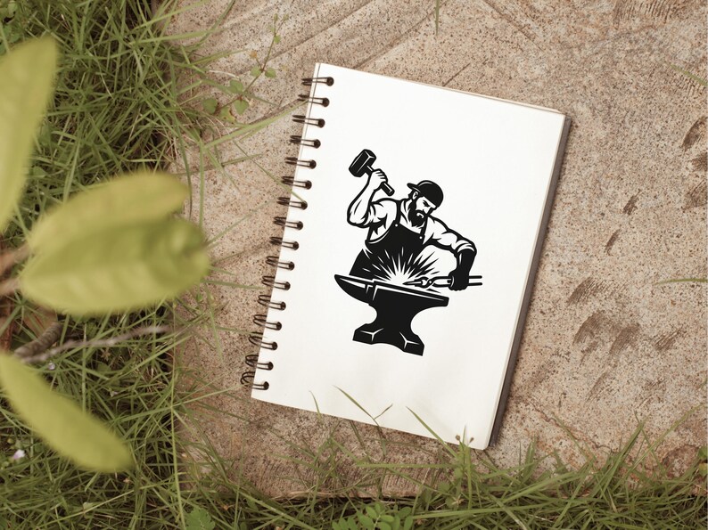Blacksmith SVG - Metal Worker Silhouette Iron Forge Toolsmith ...