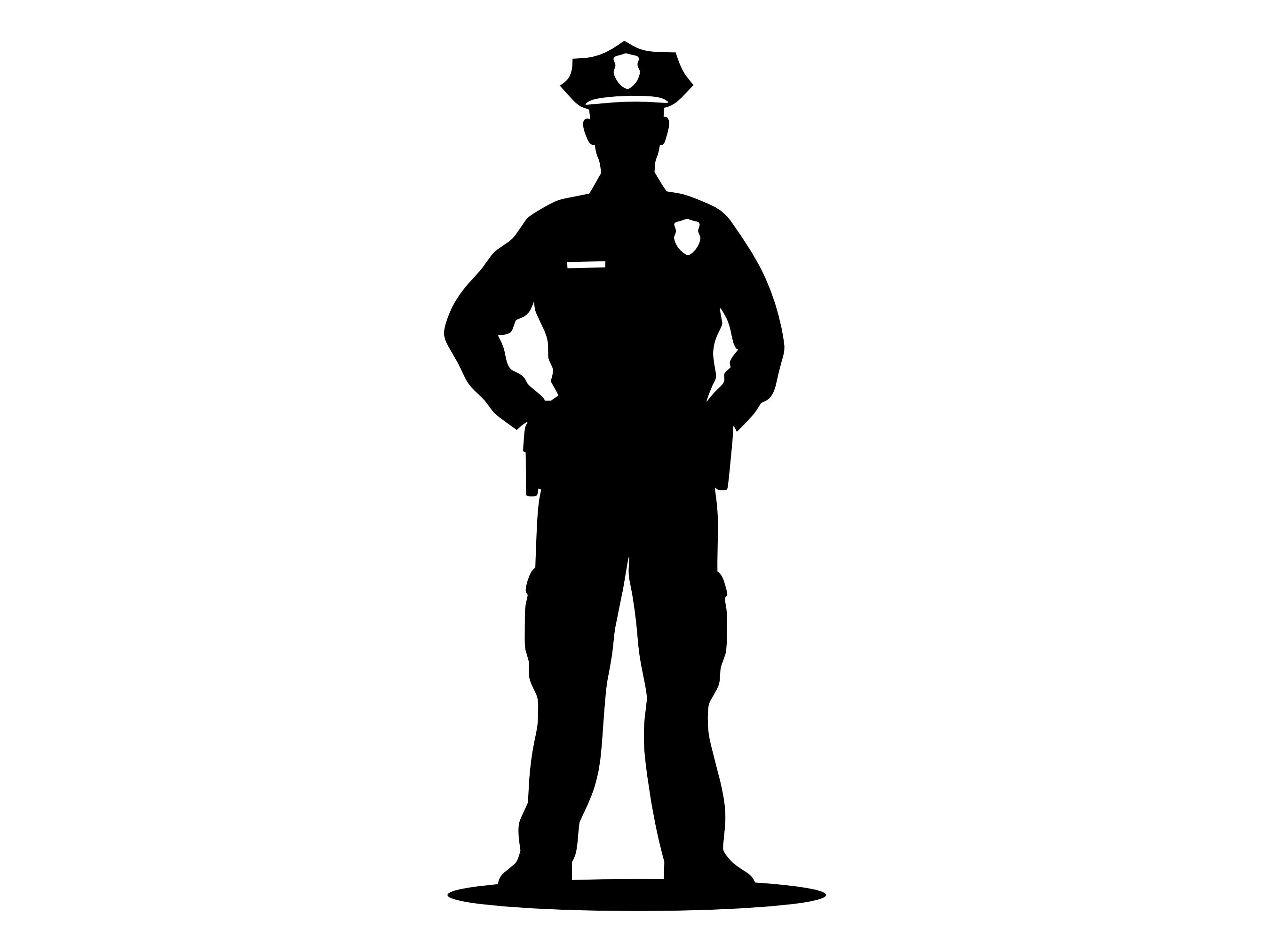 Polizist Silhouette