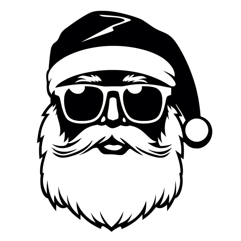 Santa With Sunglasses On - Etsy UK