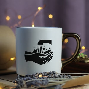 Washing Hands SVG - Hand Washing Hygiene Cleaning Hands Silhouette Clip ...