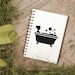 Bubble Bath SVG - Woman Relaxing in Bathtub Wellness Spa Silhouette ...