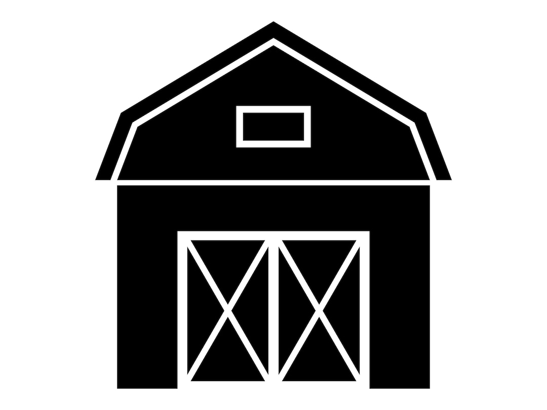 Barn SVG, Barn Silhouette, Barn Clipart, Barn Cut File, Barn PNG, Barn ...